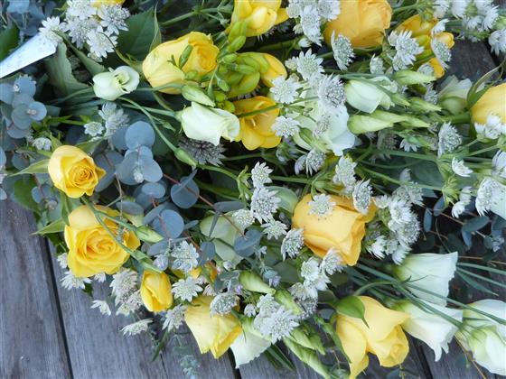 Natural Tied Sheath - Funeral Flowers Bury St Edmunds